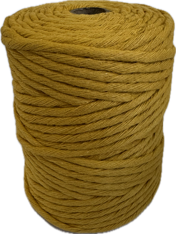 Premium Macrame Cord - 3mm Single Twist Mustard 250g - 100% Cotton ...