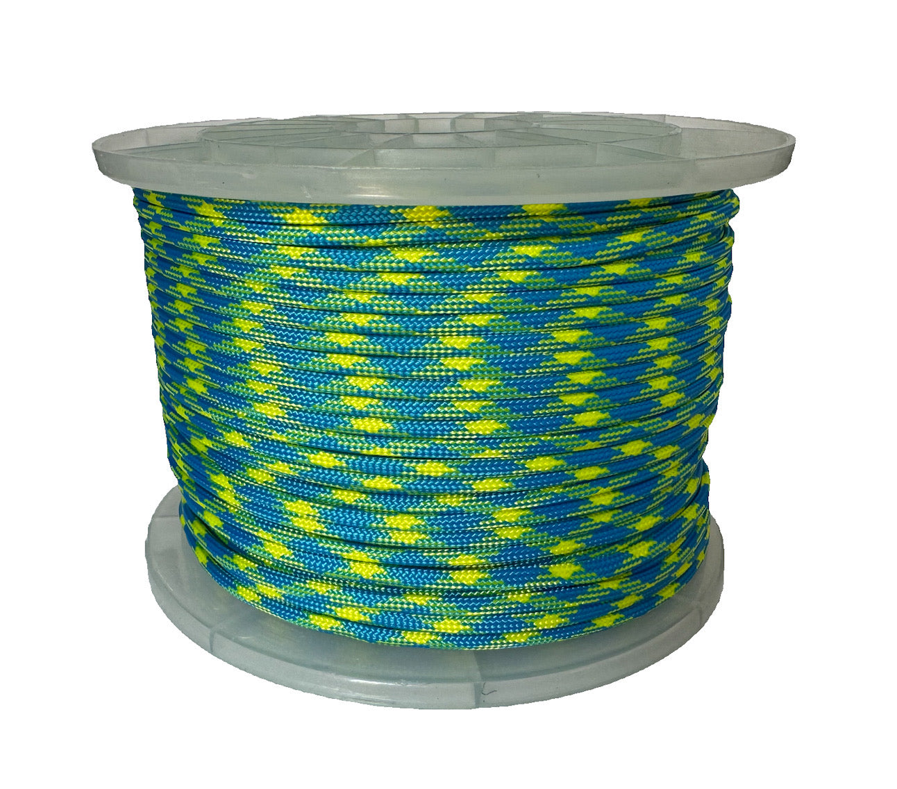 Paracord 550 Type III - 100% Nylon - 100m Blue and Yellow – Primal Cords