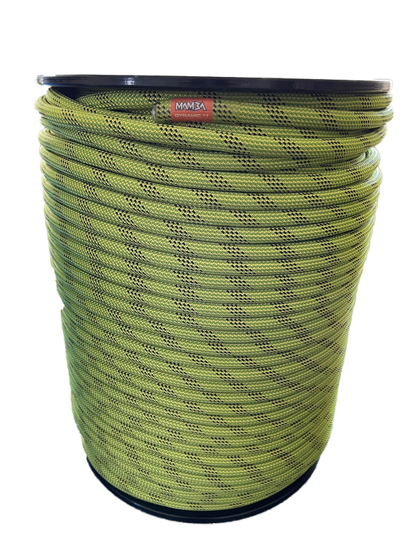 Dynamic Rope - 100% Nylon - 11.0mm x 200m Lime Green – Primal Cords
